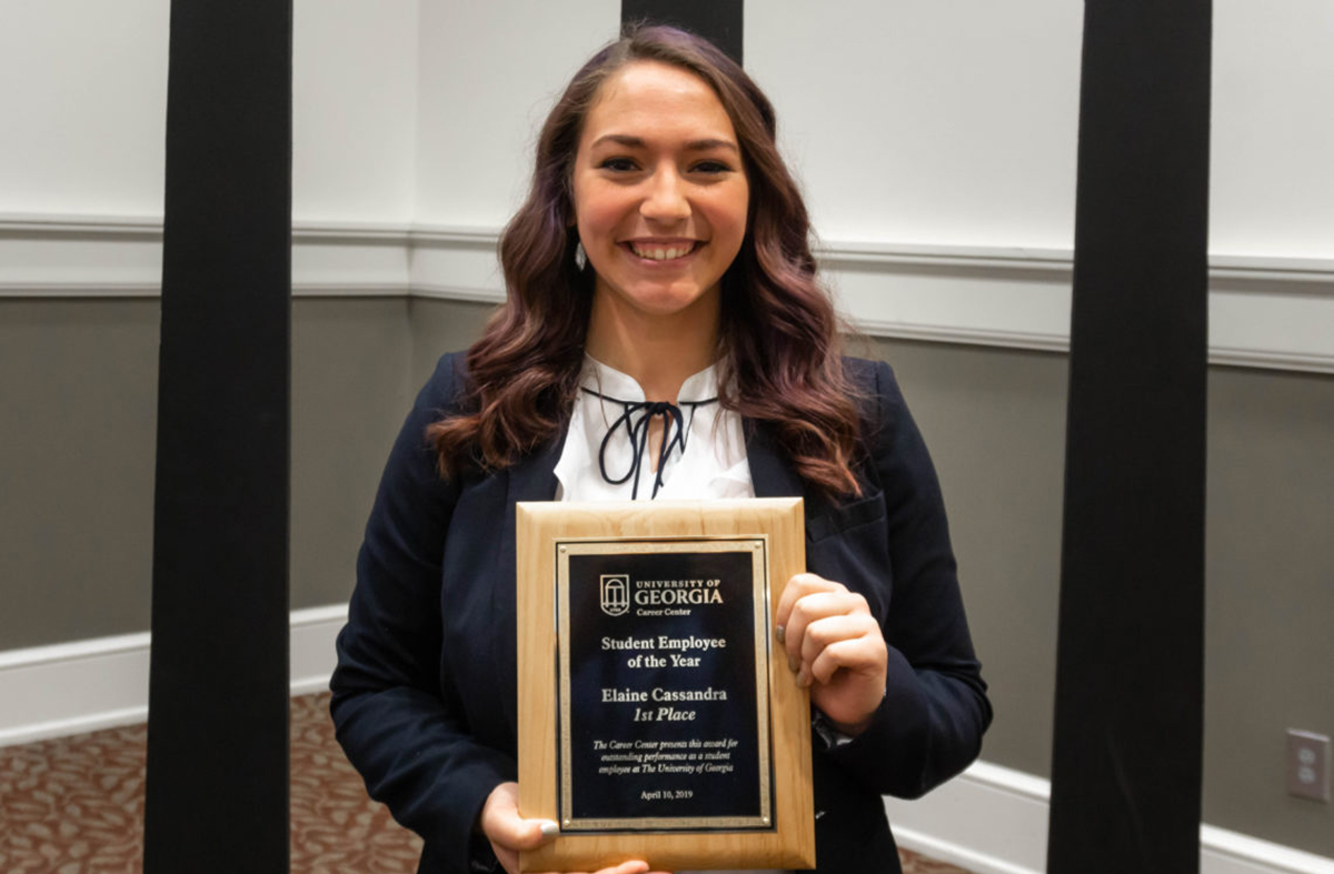 Career Center honors 2019 Student Employee of Year - UGA Alumni