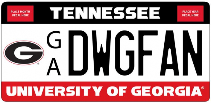 UGA License Plates & Car Tags - UGA Alumni